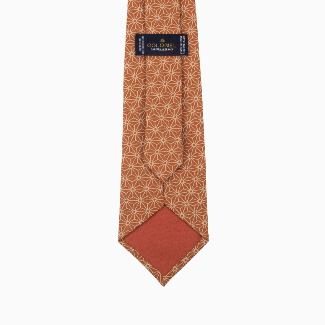 Terracotta Asanoha Japanese Tie - Le Colonel